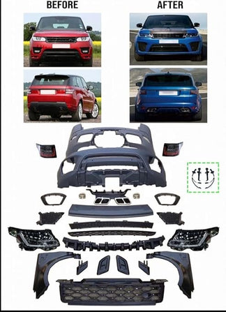 upgrade SVR Body-Kit For Range Rover Sport from 2014 To 2020 – Elite ...